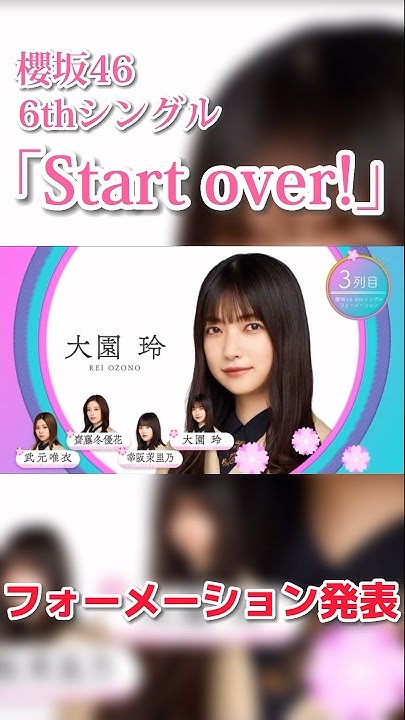 【櫻坂46】6thシングル『フォーメーション発表』！【そこさく】#櫻坂46 - YouTube