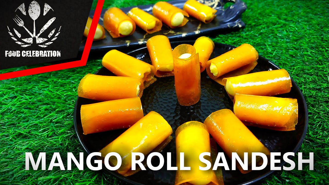How to Make Mango Roll Sandesh/Very Tasty Bengali Sweet..... - YouTube