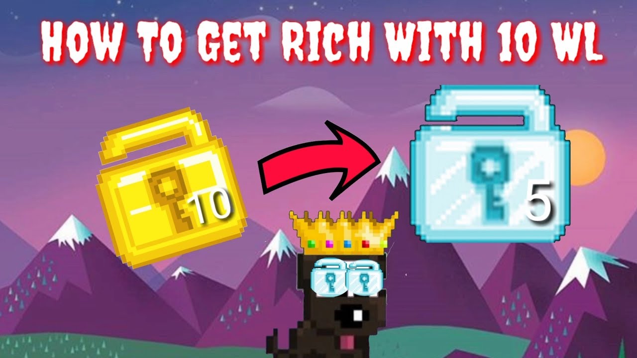 How To Get Rich With 10 WL | Growtopia - YouTube