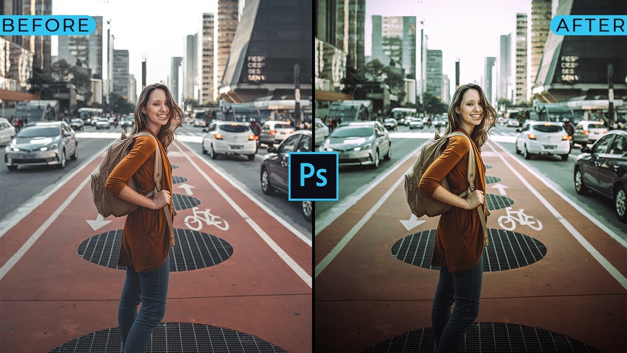 Create a lomography photo filter in Adobe Photoshop - YouTube
