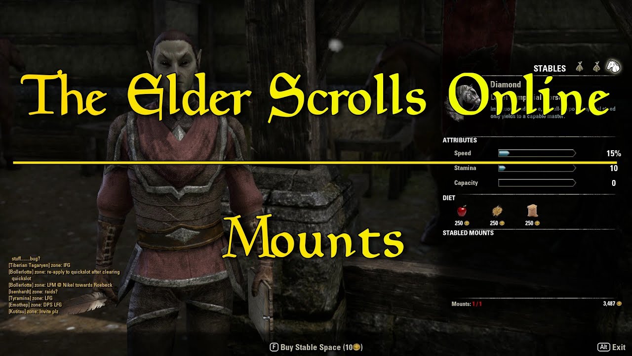 The Elder Scrolls Online | ESO: Mount System - YouTube