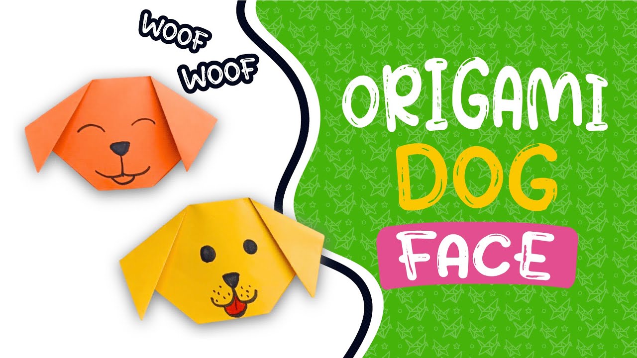 LEARN how to make a Dog Face in ORIGAMI | APRENDE cómo hacer Cara de ...