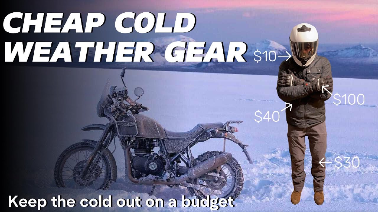 CHEAP WINTER RIDING GEAR | BEST COLD WEATHER MOTORCYCLE GEAR ON A ...
