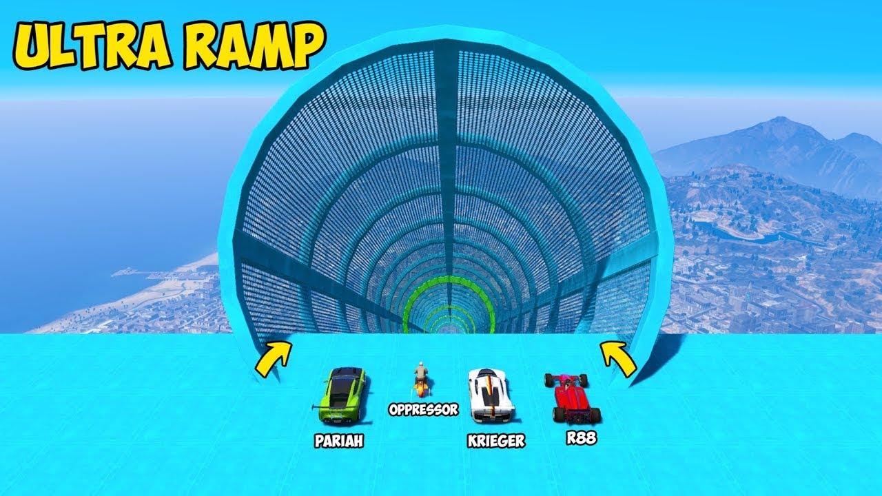 GTA 5 ULTRA RAMP - Vehicle Jumps (GTA 5 Ultra Ramp Challange) - YouTube