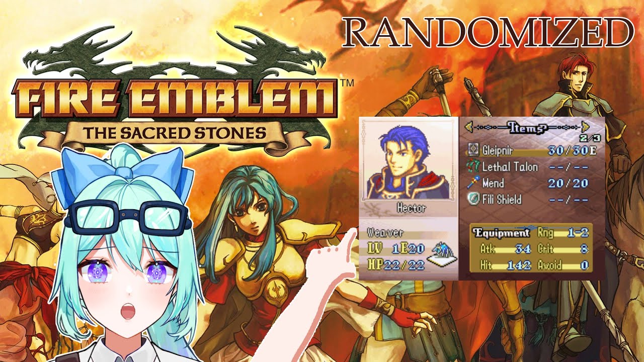 【Fire Emblem The Sacred Stones Randomized】 Hector got a 13 min Gleipnir ...