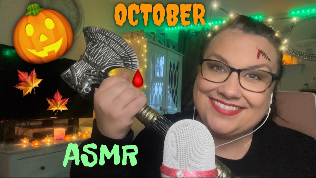 HALLOWEEN 🎃 ASMR / Fast and Aggressive Triggers! Happy October! 🍁 - YouTube