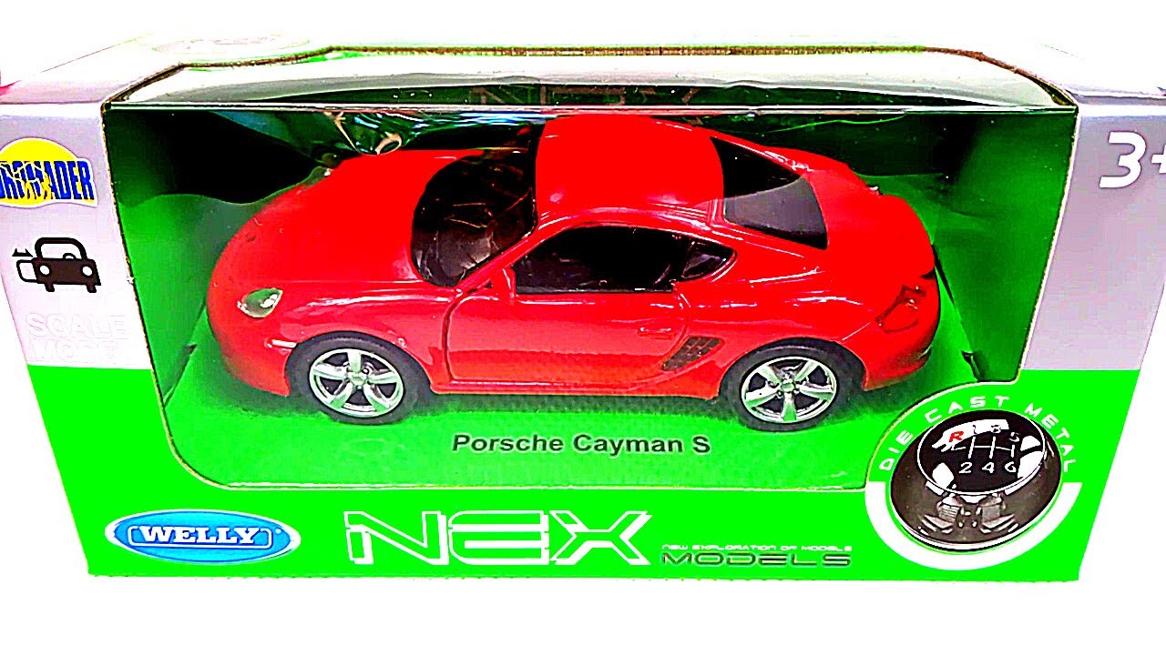 Welly cars - Porsche Cayman S | welly 1:34 - 1:39 | welly porsche ...