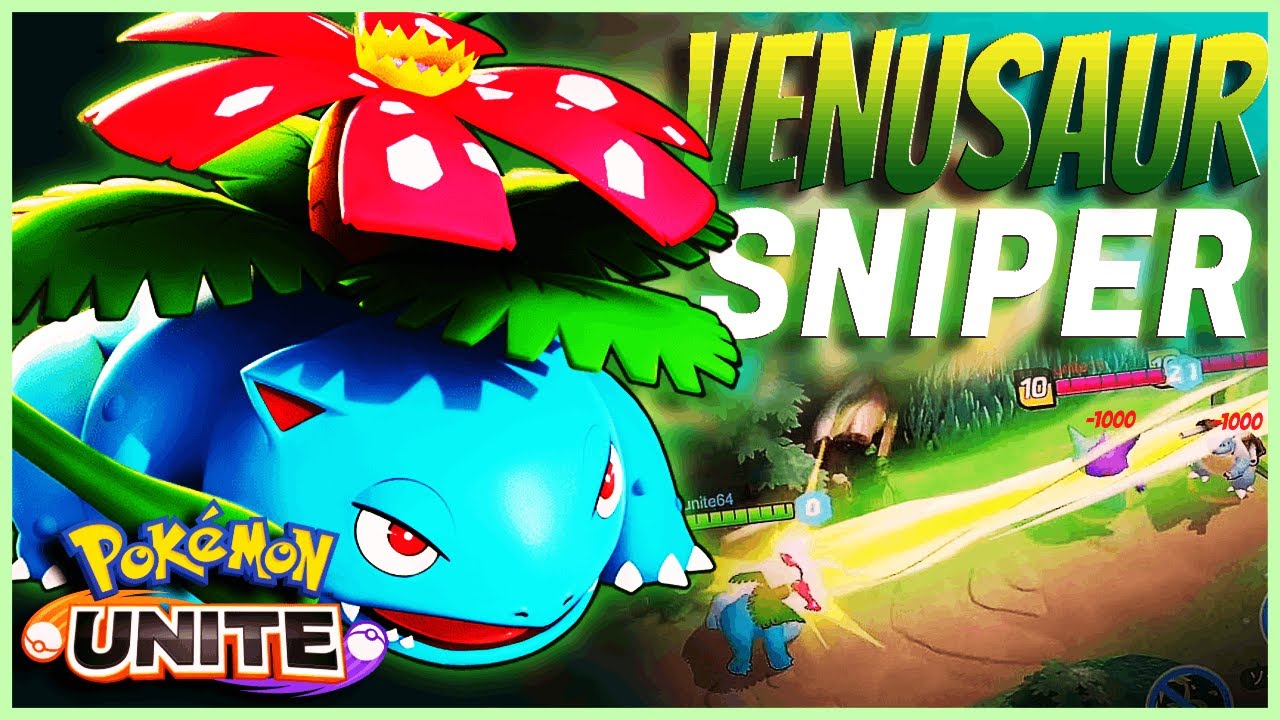VENUSAUR É O SNIPER DO POKELOL! | Pokemon Unite Gameplay PT BR - YouTube