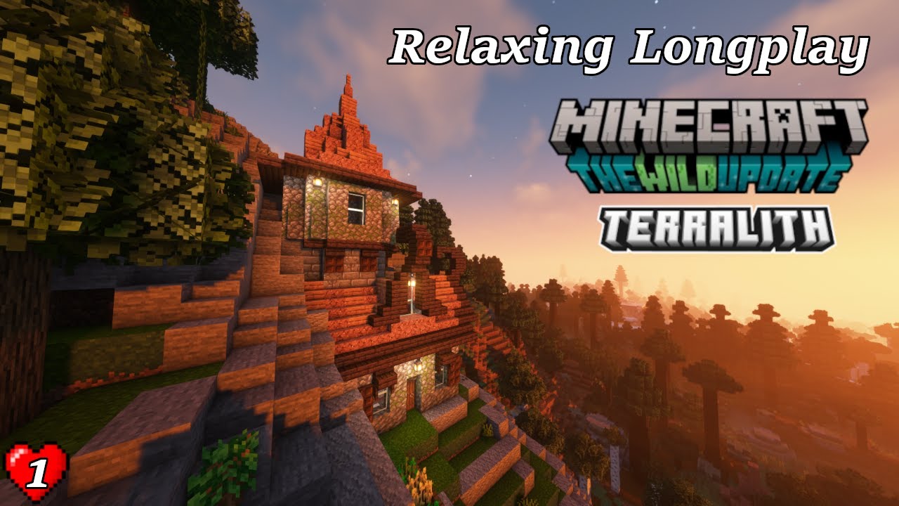 Minecraft Terralith - Relaxing Longplay - Fresh Start and Starter House ...
