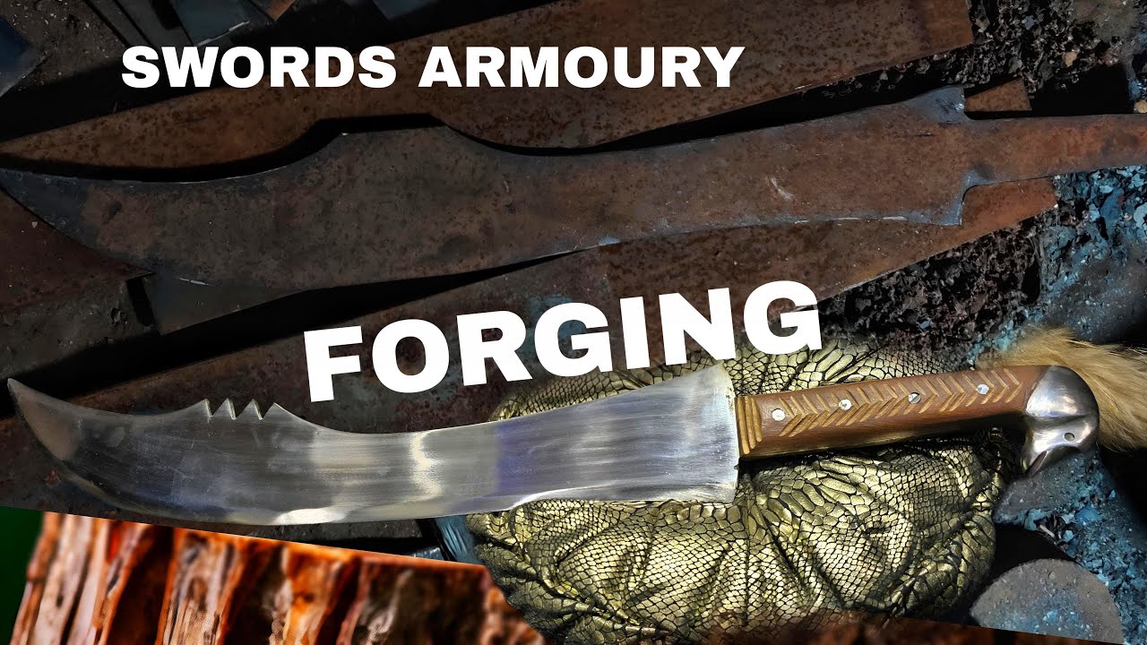 Forging a SWORD from Broken Wrench - YouTube