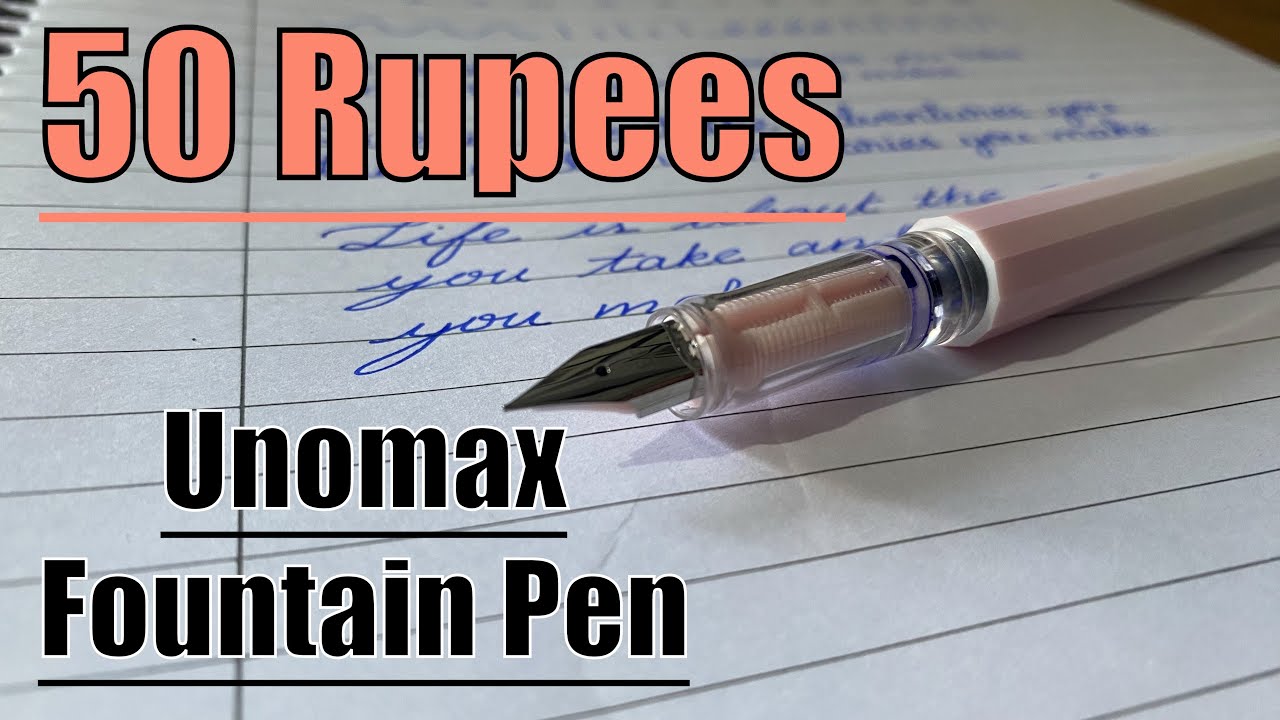 50 Rupees Unomax Jawa Fountain Pen Handwriting | @Awesome_Handwriting95 ...