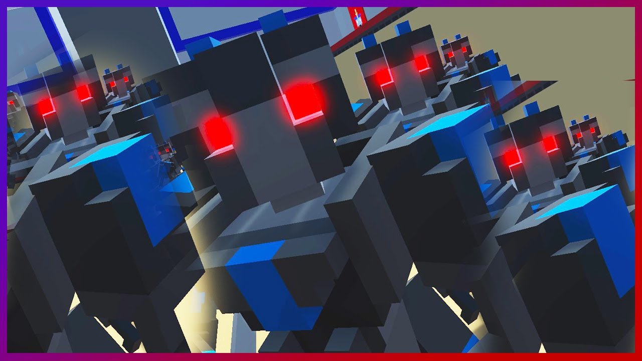 30 HAMMER BOTS VS 1 ROBOT ! - YouTube