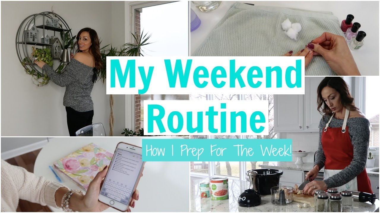 My Productive Weekend Routine | How I Prep For The Week - YouTube