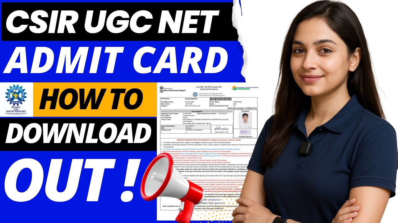 csir net admit card 2025 | csir ugc net admit card 2025 download ...