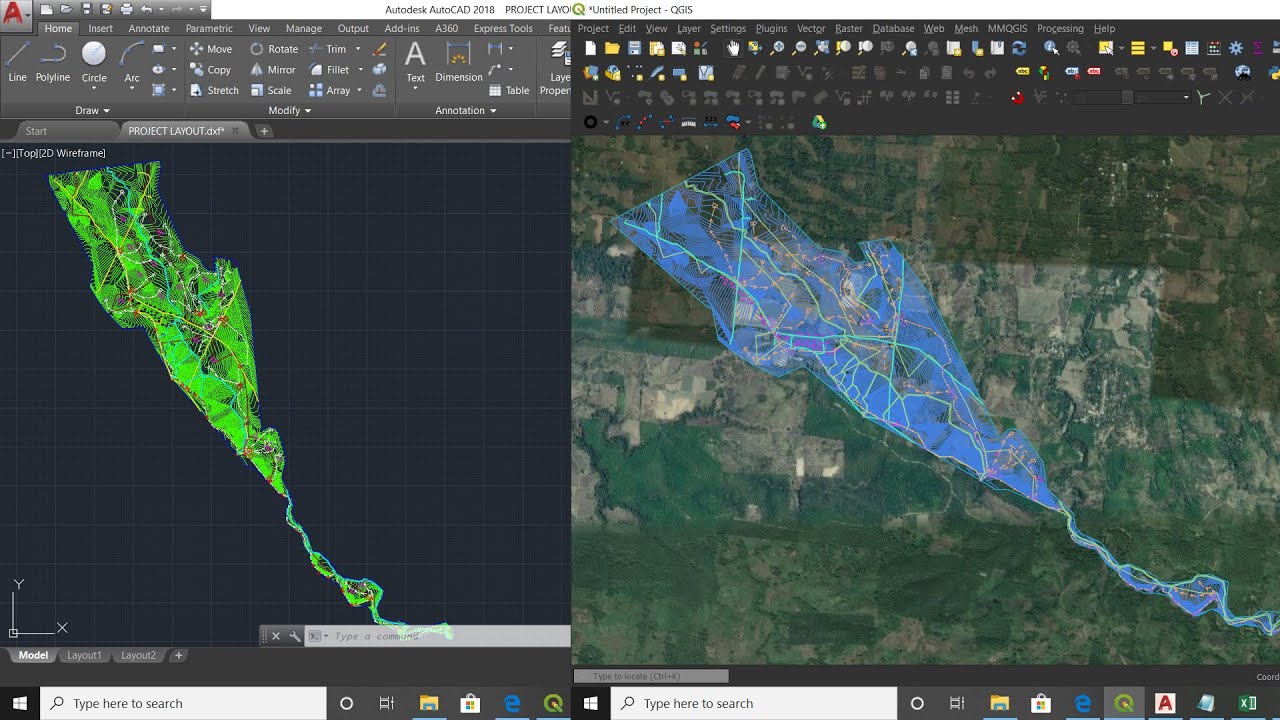 VECTOR REFERENCING UNSCALED AND DISALIGNED PROJECT LAYOUT FROM 2D CAD ...