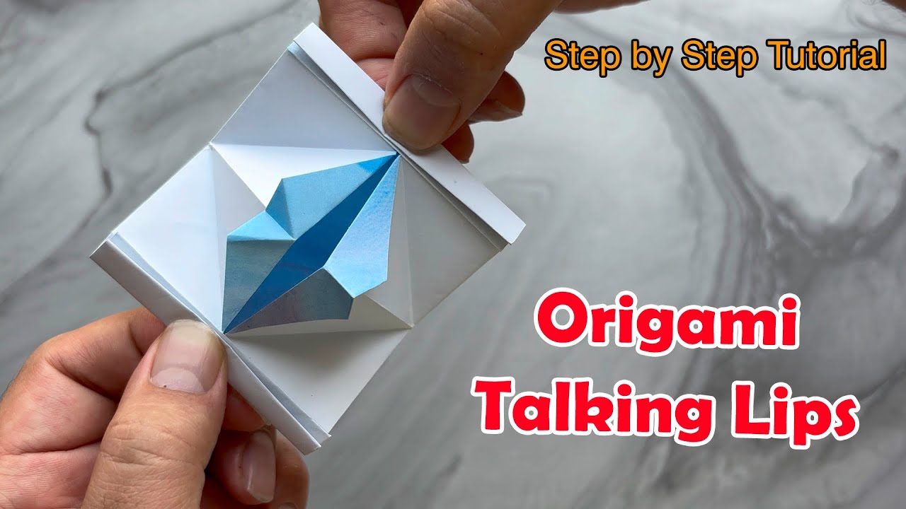 HOW TO MAKE A PAPER TALKING LIPS | ORIGAMI TALKING LIPS - YouTube