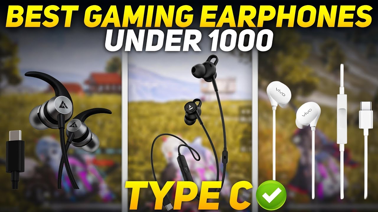 TOP 3 BEST TYPE C GAMING EARPHONES UNDER 1000 🔥 WIRED TYPE C EARPHONES ...