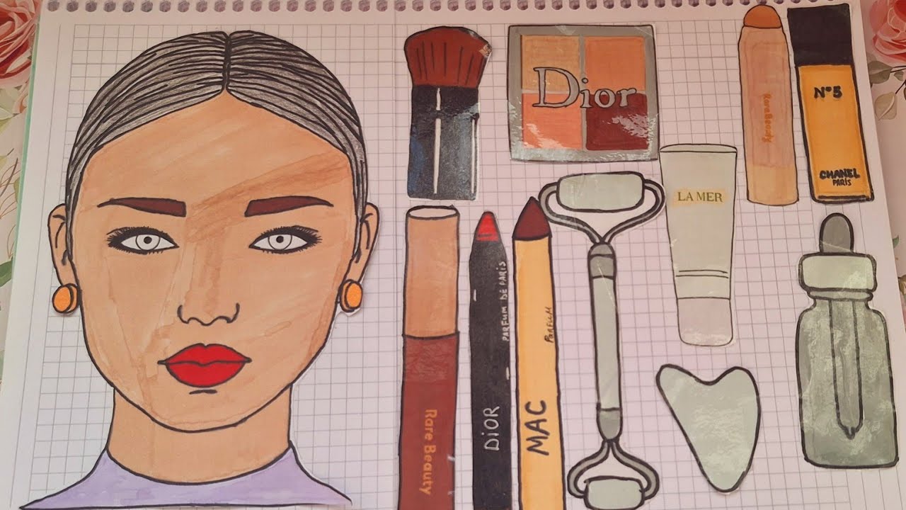 Make Up Set 💄 Paper Diy - YouTube