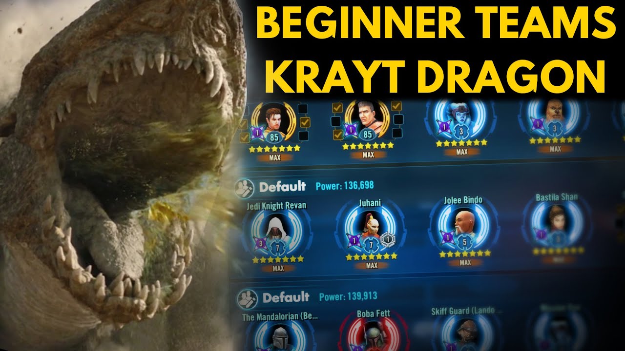 3 TEAMS TO GET YOU STARTED IN THE KRAYT DRAGON RAID! - YouTube
