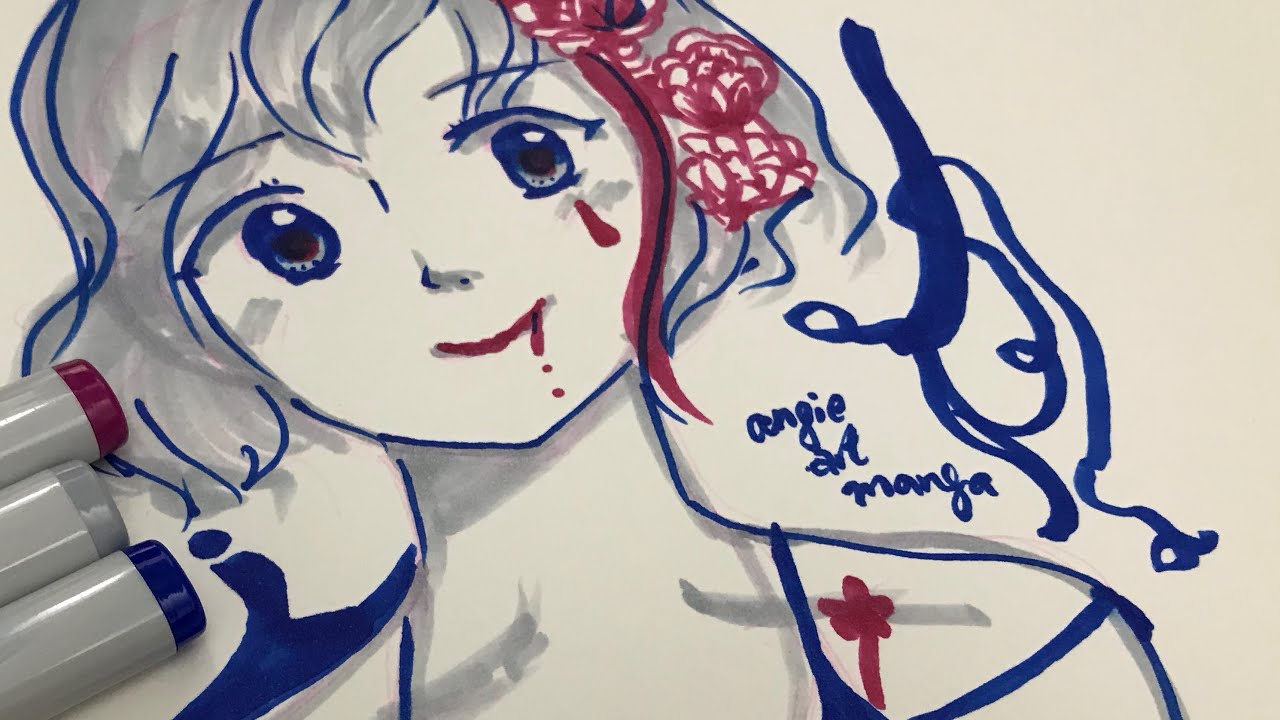 3 Markers Drawing Challenge - YouTube