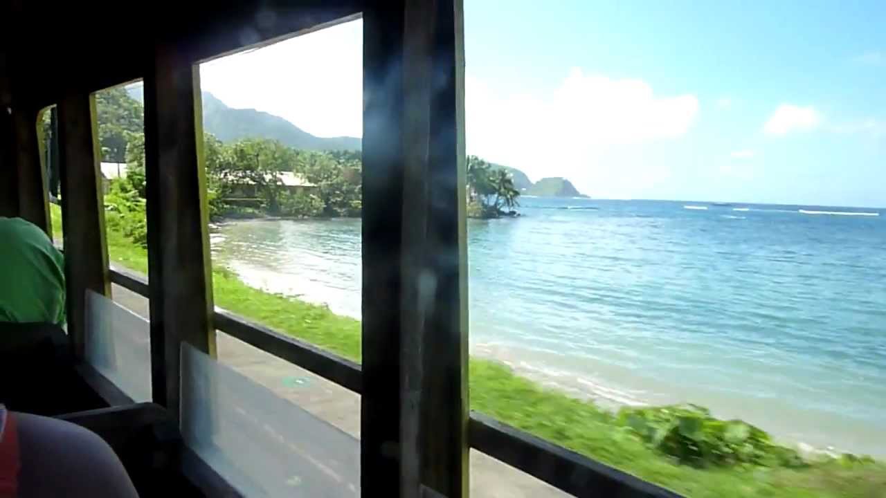 Summer 2011 Riding the bus in American Samoa - YouTube