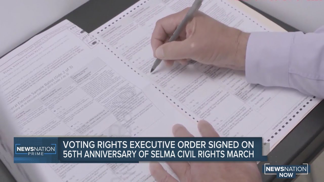 Biden marks 'Bloody Sunday' by signing voting-rights order - YouTube