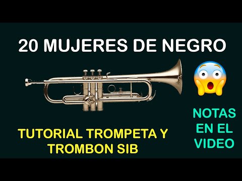 20 MUJERES DE NEGRO | tutorial trompeta 🎺 - YouTube