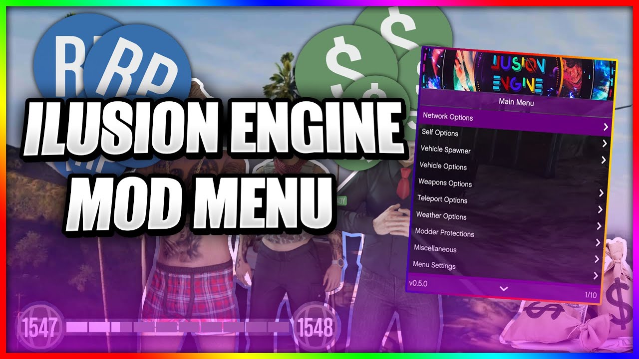 Ilusion Engine Mod Menu Showcase 0.4.7 | Undetected | Paid Menu💲 | GTA ...