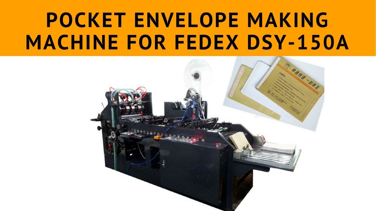 Pocket Envelope Making Machine For FedEx Pak DSY-150A - YouTube