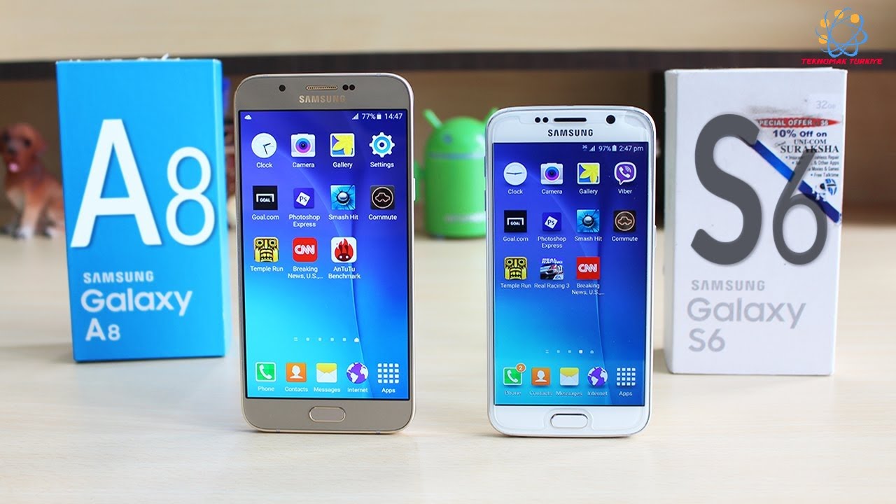 Samsung Galaxy A8 Samsung Galaxy S6 Hız Testi 4K Çekim - YouTube