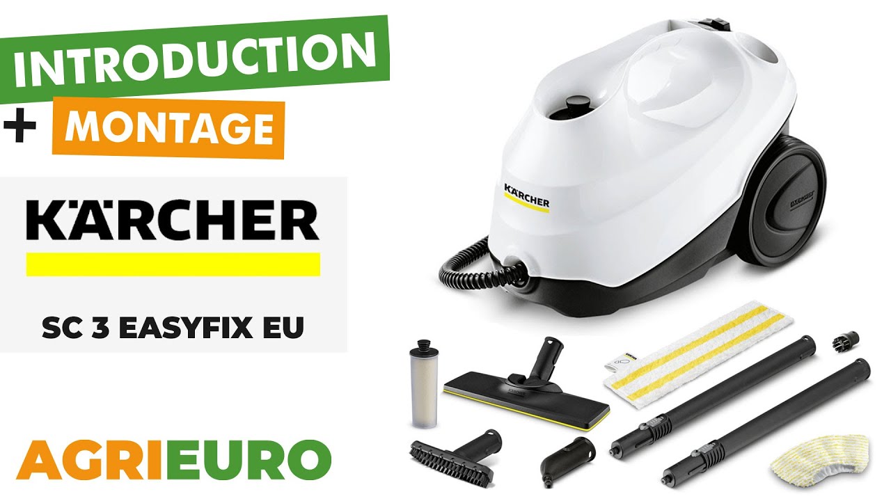 Presentation and assembly of the Karcher SC 3 EasyFix - Steam cleaner ...