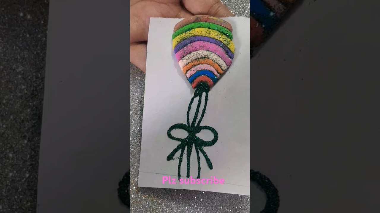 Rainbow balun#colour#gliter# - YouTube