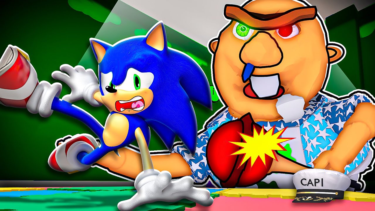 SONIC VS BABY BOBBY'S DAYCARE IN ROBLOX - YouTube