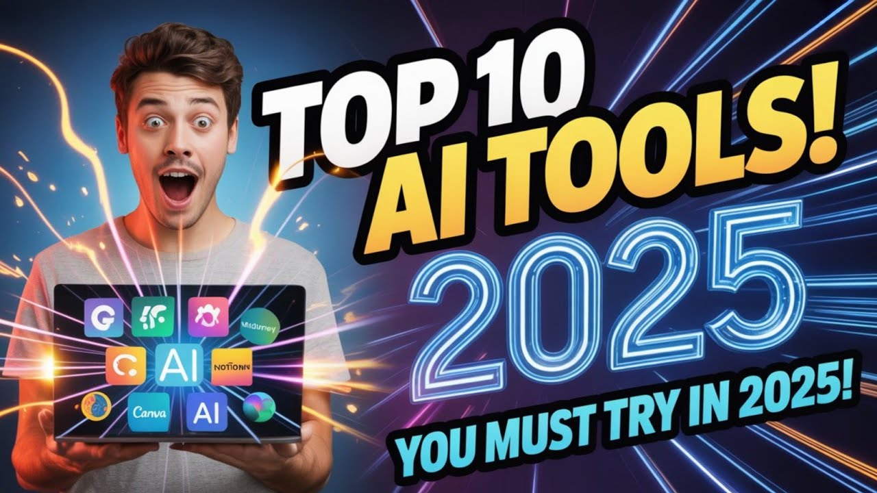 🤖 Top 10 AI Tools You Should Be Using Right Now (2025 Edition) - YouTube