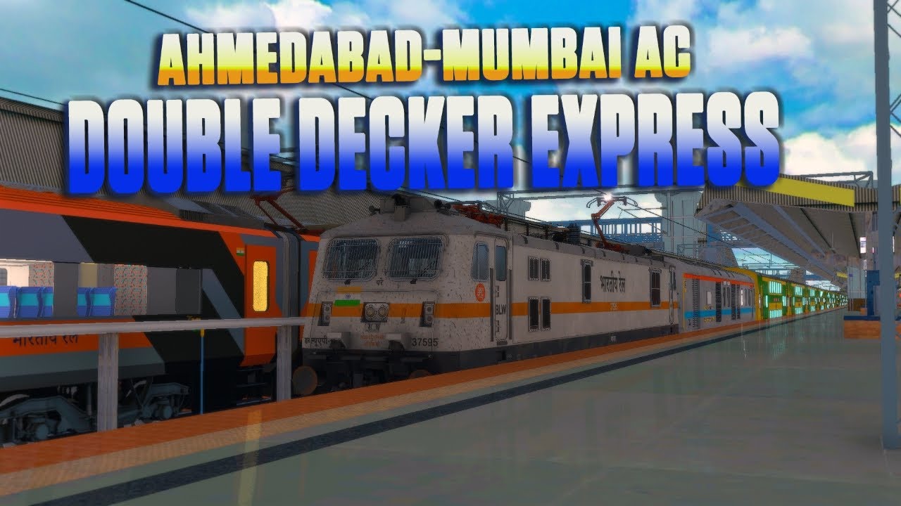 12932 Ahmedabad-MMCT AC Double Decker Express || Indian Railways #msts ...