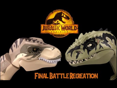 T rex vs Giganotosaurus | Jurassic World Dominion Final Battle ...