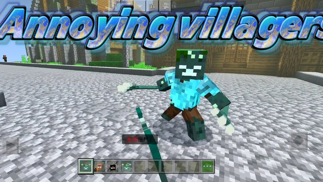 Minecraft annoying villagers addon - YouTube