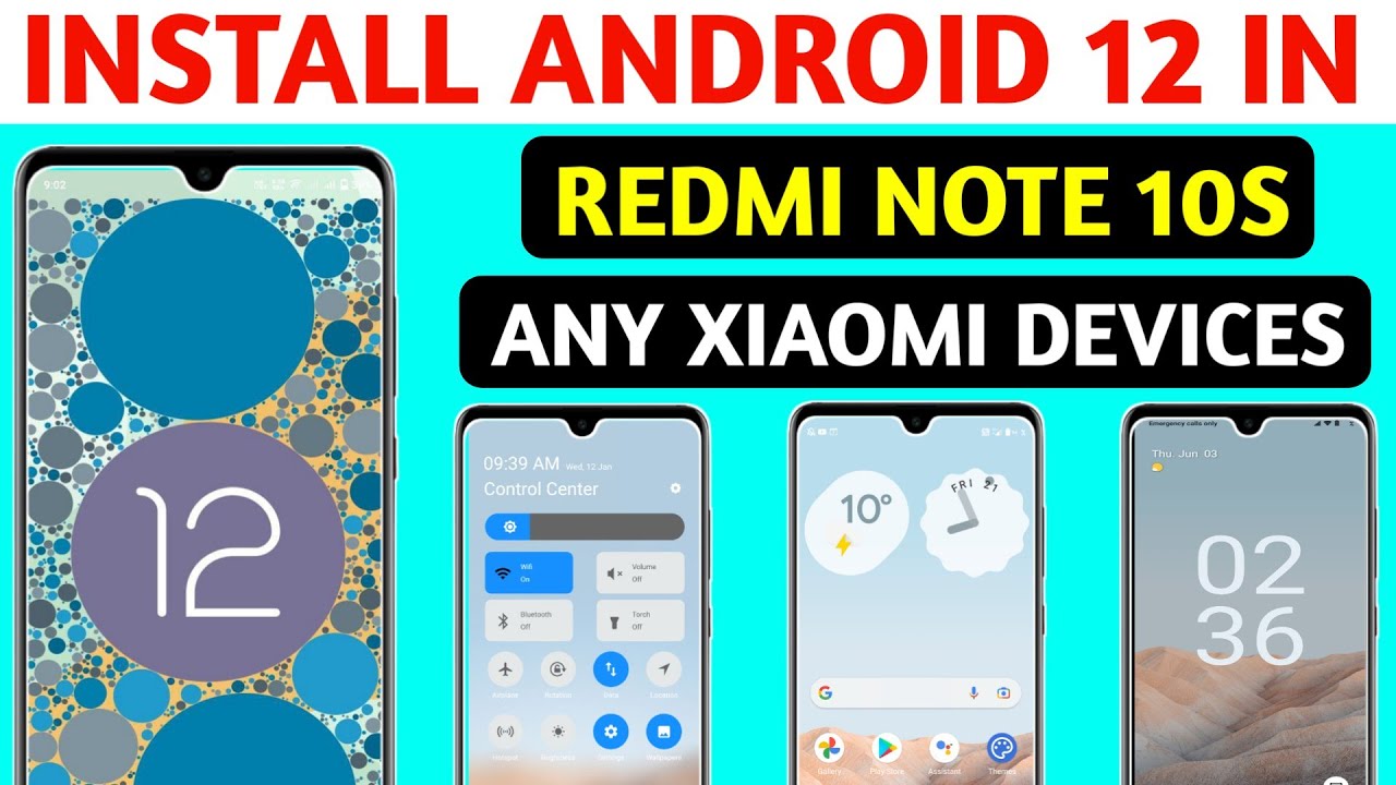 How to install android 12 on redmi note 10s | How to install android 12 ...
