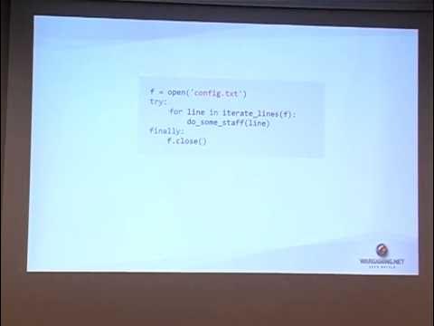 Python: легко, просто, красиво / Александр Семенюк / Wargaming [Python Meetup 14.06.2013] - YouTube
