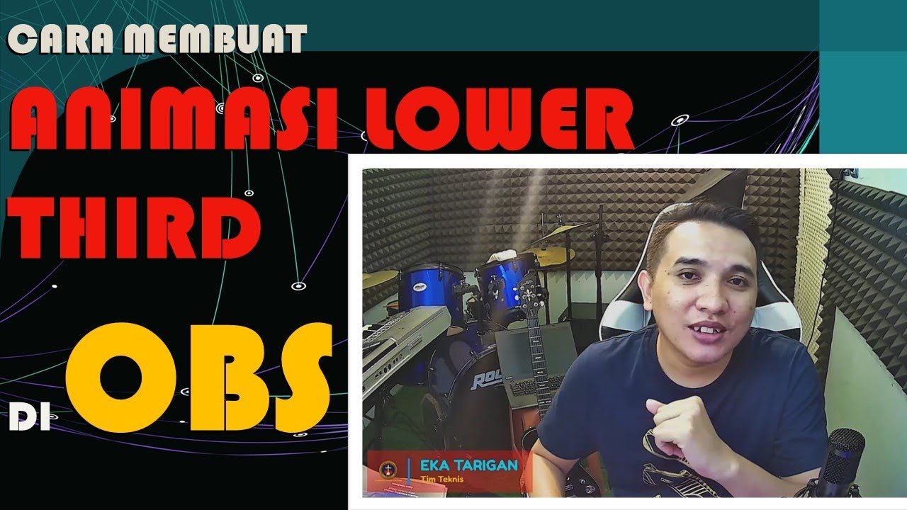 Cara Membuat Animasi Lower Third OBS,, Tampilan Live Streaming Jadi ...