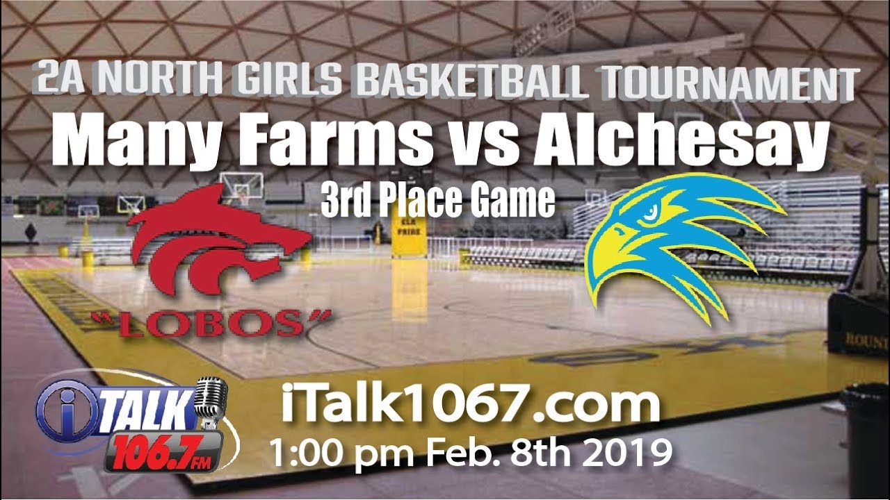 Many Farms vs Alchesay Girls 2A North Region Basketball Tournament 3rd ...