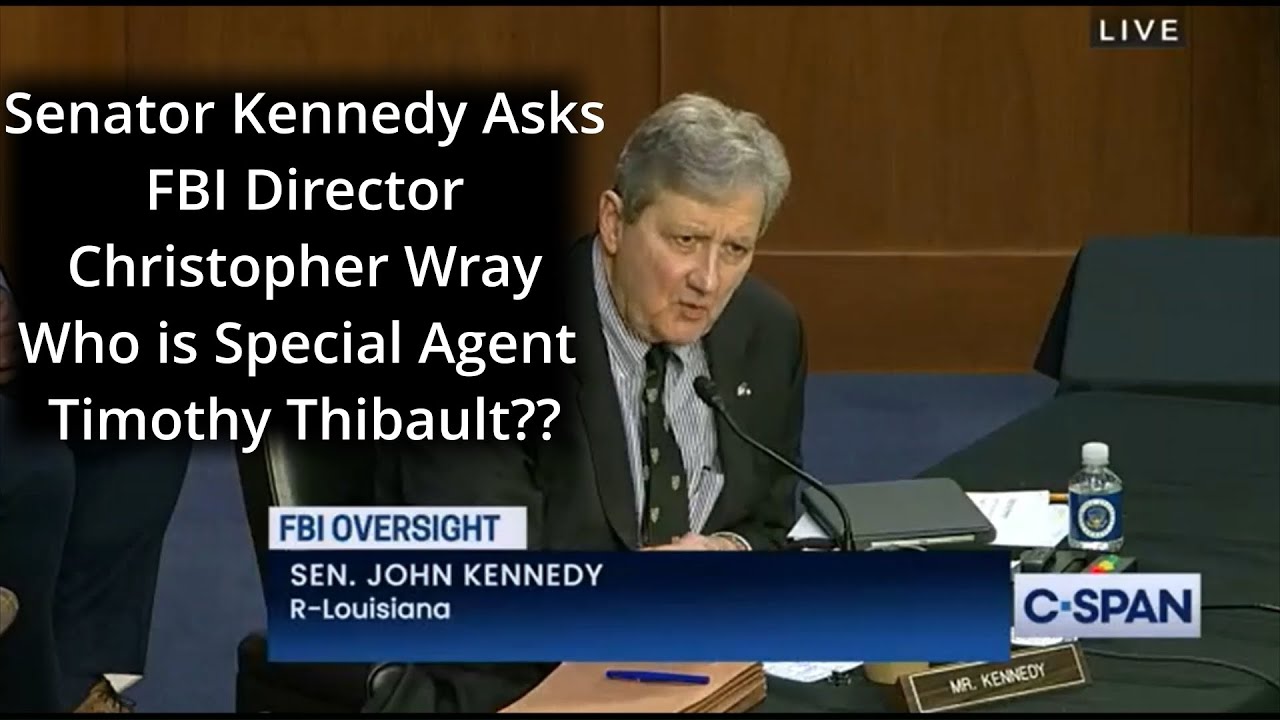 Sen John Kennedy questioning FBI Director Christopher Wray about ...