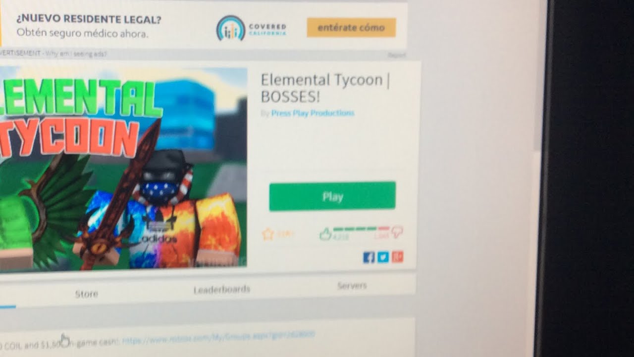 Roblox Elemental tycoon BOSSES - YouTube