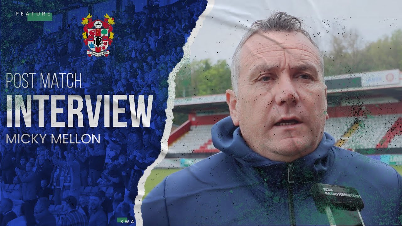 Post Match | Micky Mellon (Stevenage) - YouTube