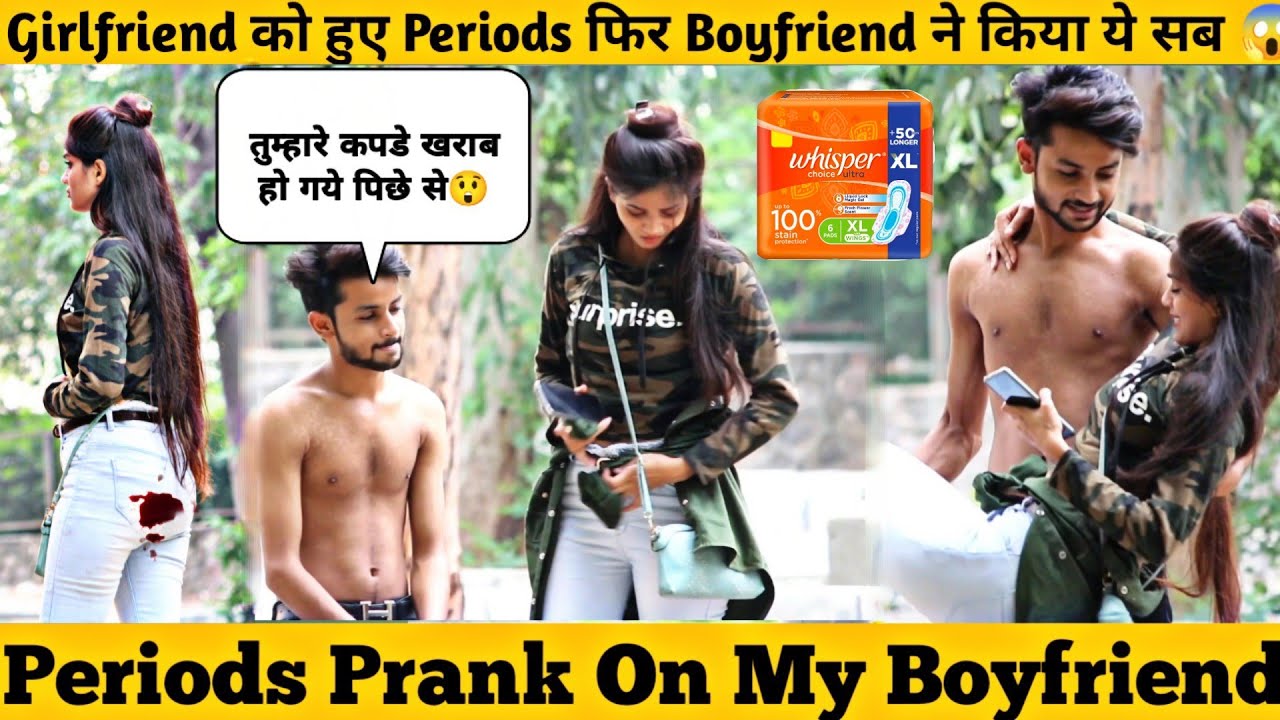 Periods Prank On My Boyfriend Heartbeat||Vishant Verma || Prank Gone ...