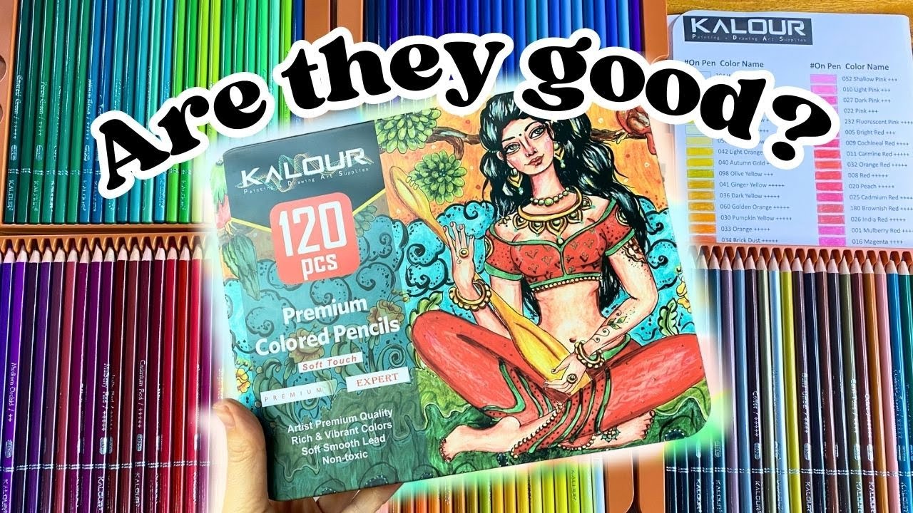 KALOUR Colored Pencils 120 Set | UNBOXING & FIRST IMPRESSIONS #art ...