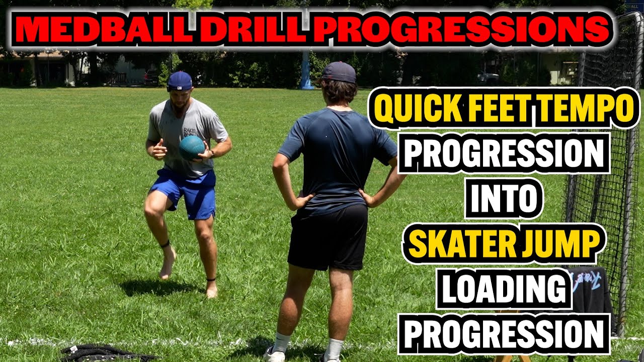 MedBall Progression - Increasing Feet Tempo w/ Skater Jump Load | DRILL ...