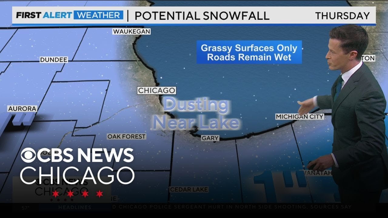 First snow of the season for Chicago area expected on Thursday - YouTube