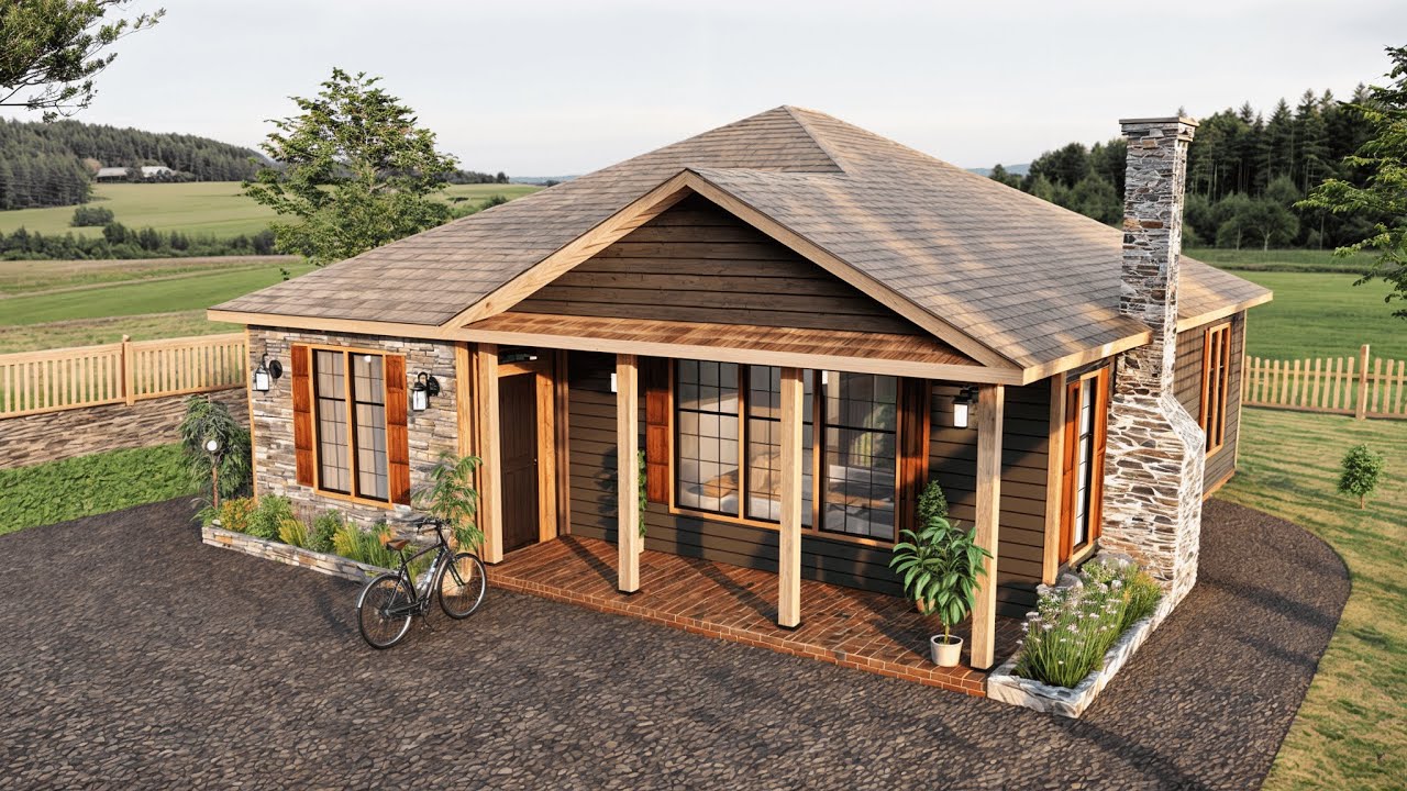 What An Amazing Cottage/Small House– Simple Yet Perfect Layout 36'x38 ...