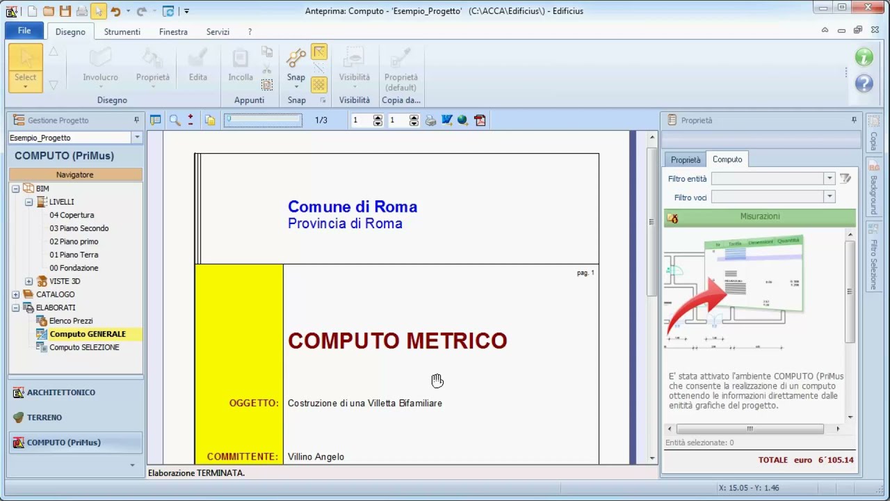 Tutorial TerMus-PLUS - Stampa ed esportazione del Computo - ACCA ...
